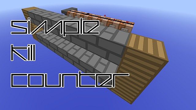 Simple Kill Counter - Uses Scoreboard [1.5!] Minecraft Map