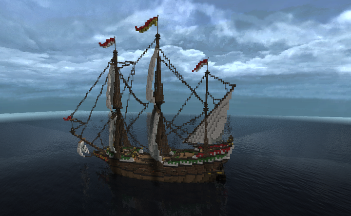 Galleon Golden Swan Minecraft Map