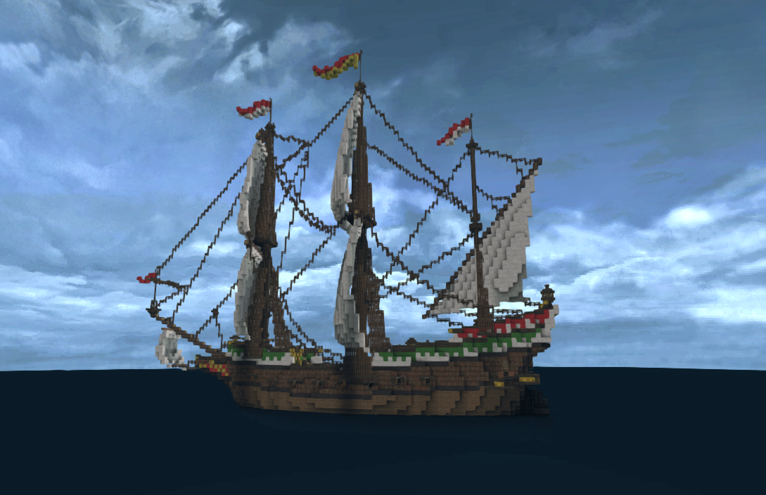 Galleon Golden Swan Minecraft Map