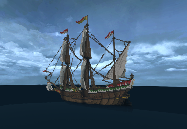 Galleon Golden Swan Minecraft Map