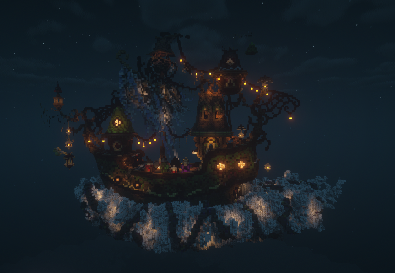 Fantasy Spooky Ship Minecraft Map