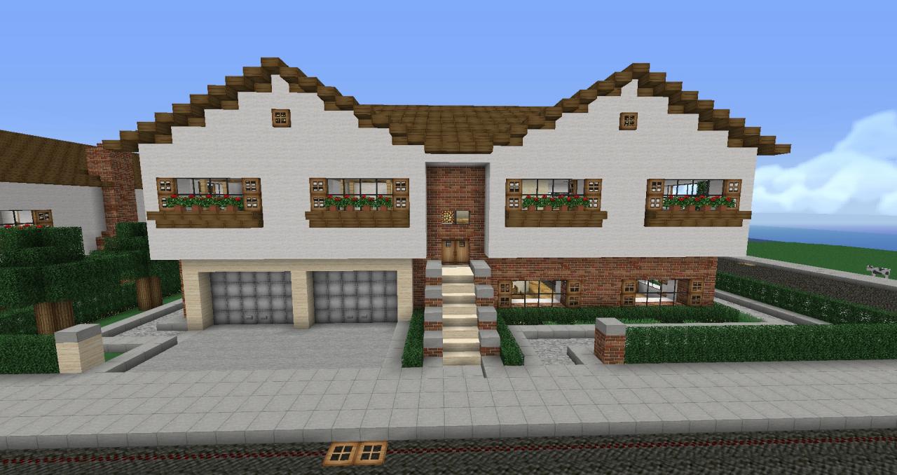 Bi-Level House - Furnished Minecraft Map