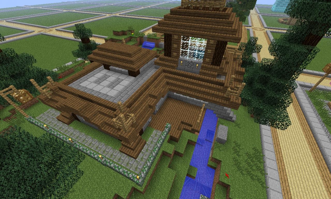 Mountain Cabin on a river Minecraft Map