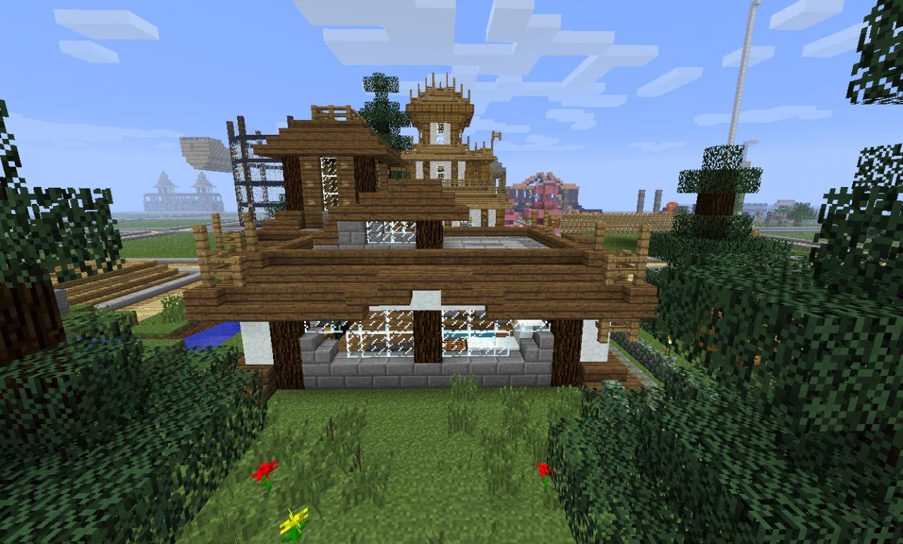 Mountain Cabin on a river Minecraft Map