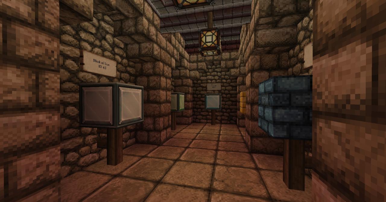The Museum of Blocks (Texture Pack Showcase World) Minecraft Map