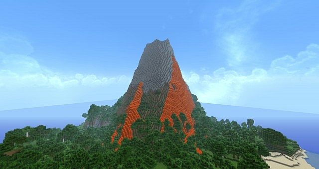 Volcano Minecraft Map