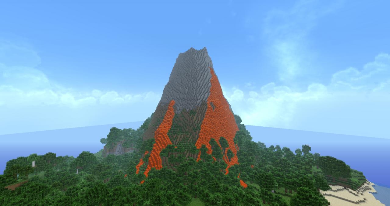 Volcano Minecraft Map