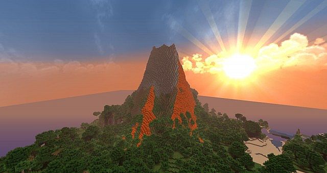 Volcano Minecraft Map