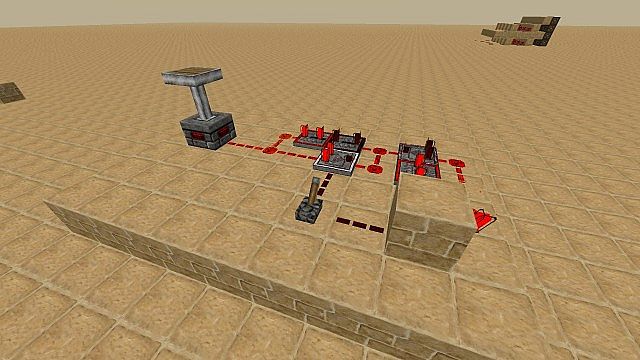 Toggleable Redstone Clock without pistons. Minecraft Map