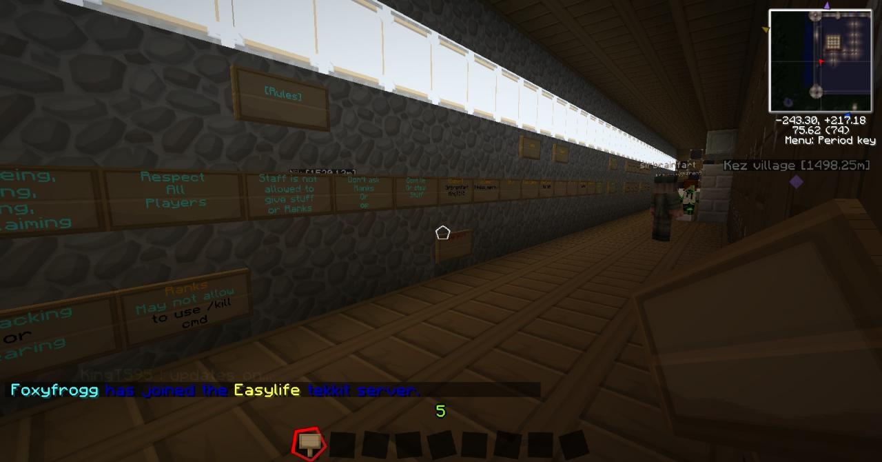 MineCraft Tekkit server~EasyLife~RPG~Factions~Parkour map~New server~ Ranks Minecraft Server