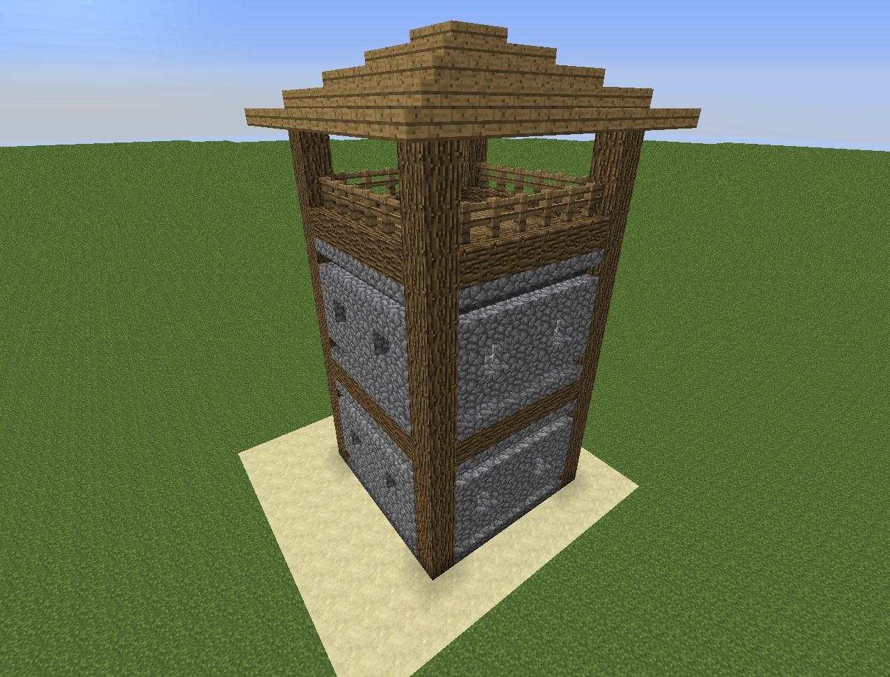 Watchtower in Middelagestyle Minecraft Map