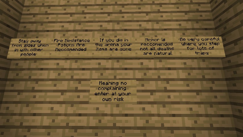 "Survival Arena"-PvP Arena Minecraft Map