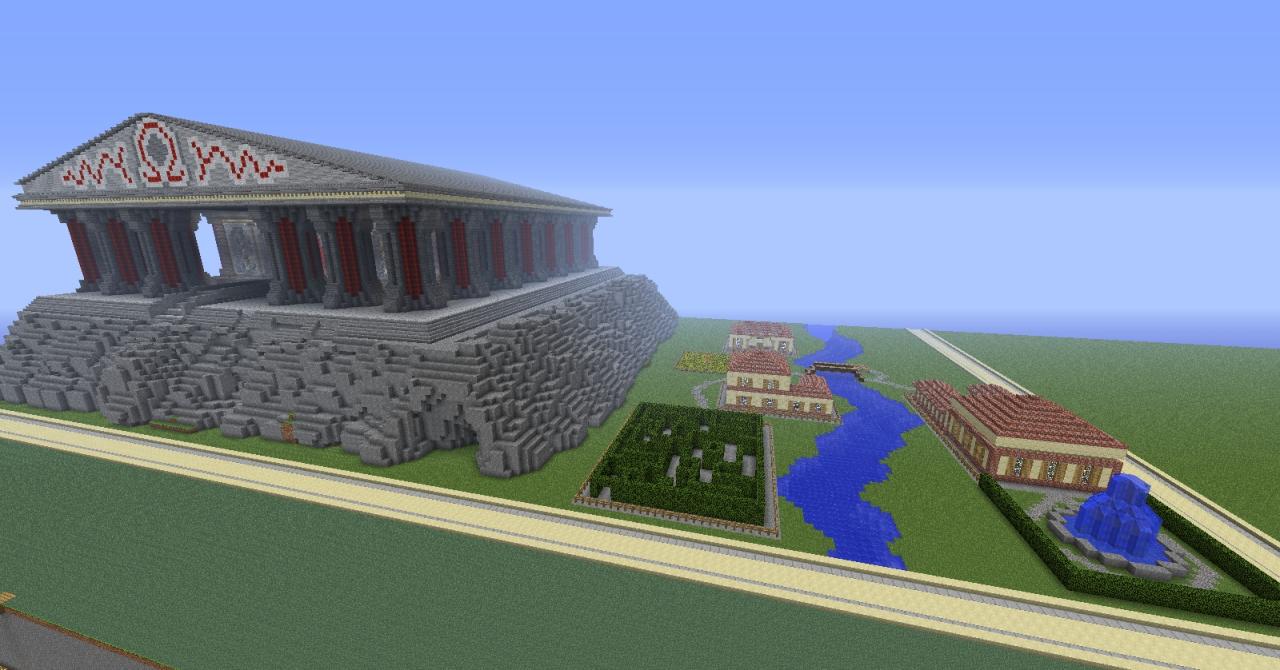 Roman style Temple Minecraft Map