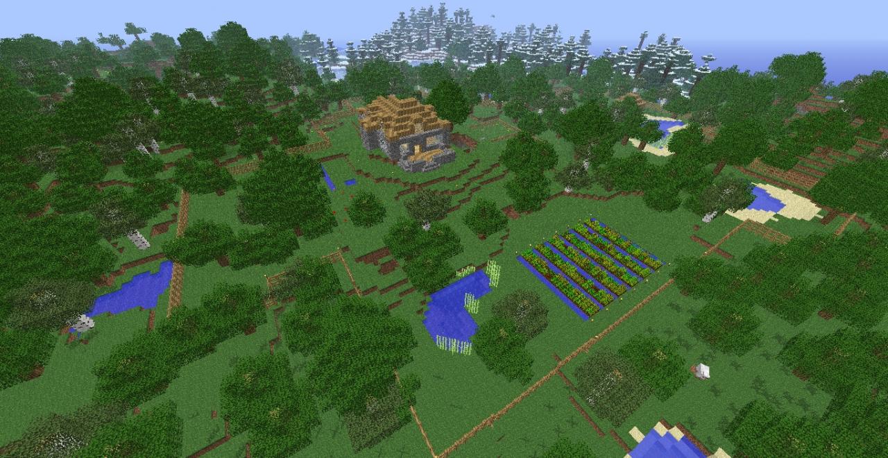 Beautiful Homestead With Large Property Minecraft Map