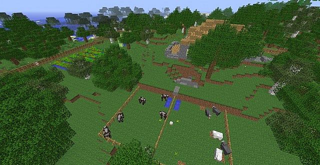 Beautiful Homestead With Large Property Minecraft Map