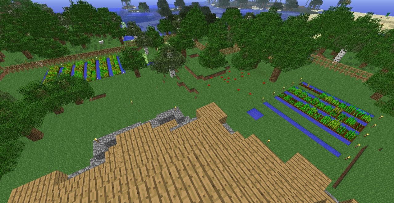 Beautiful Homestead With Large Property Minecraft Map