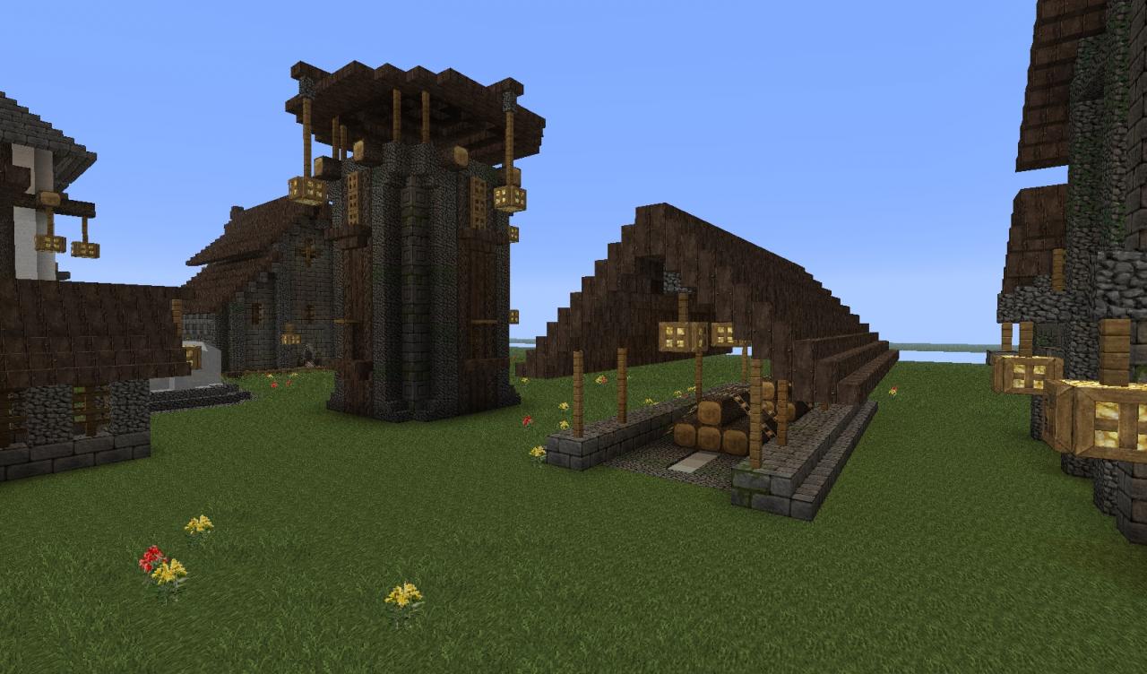 Medieval fantasy building bundle Minecraft Map