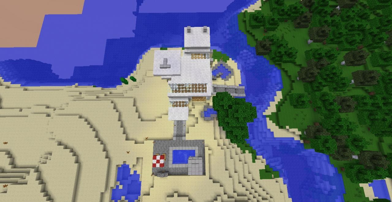 Modern Beach House Minecraft Map