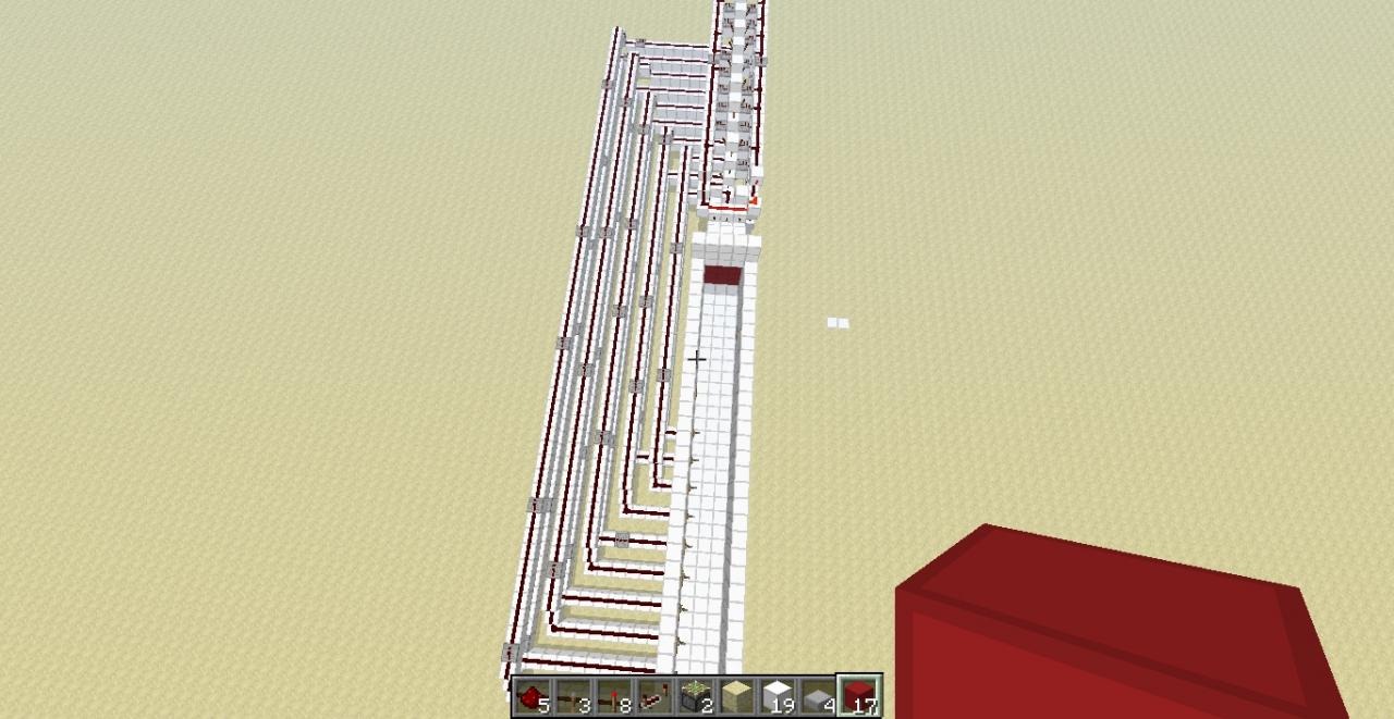 7-Segment Decoder Minecraft Map