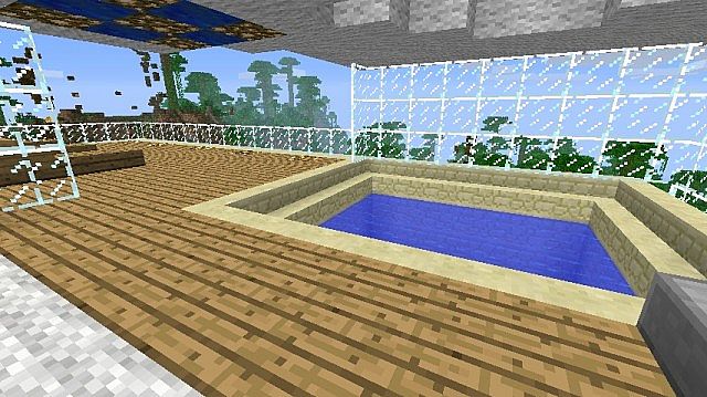 hi9580's modern server house Minecraft Map