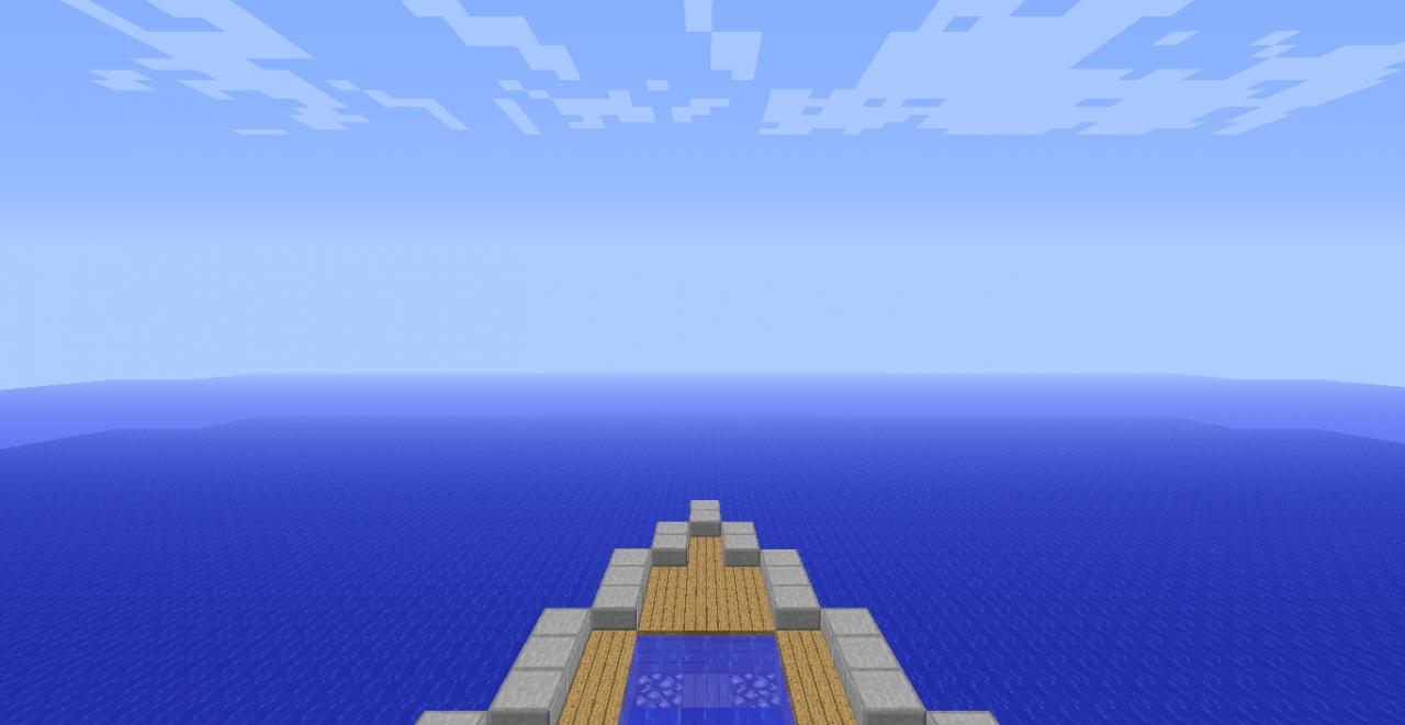 Red Yatch On The Sea Minecraft Map