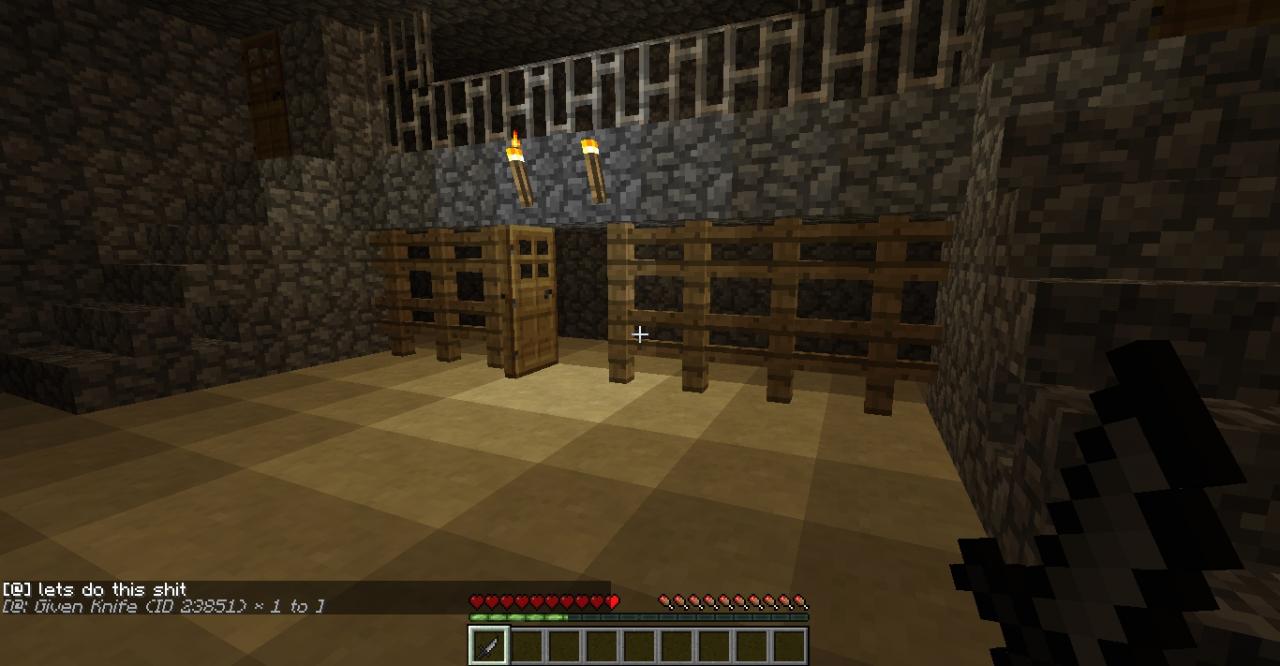 the zombie survival map Minecraft Map
