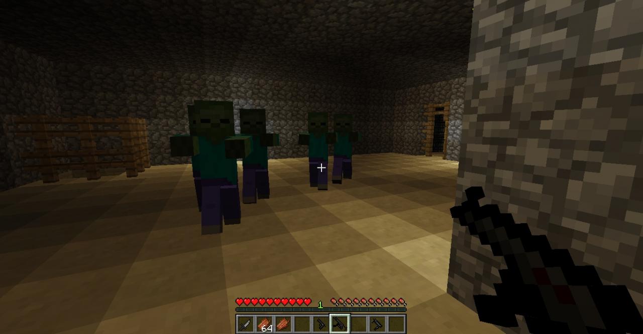 the zombie survival map Minecraft Map