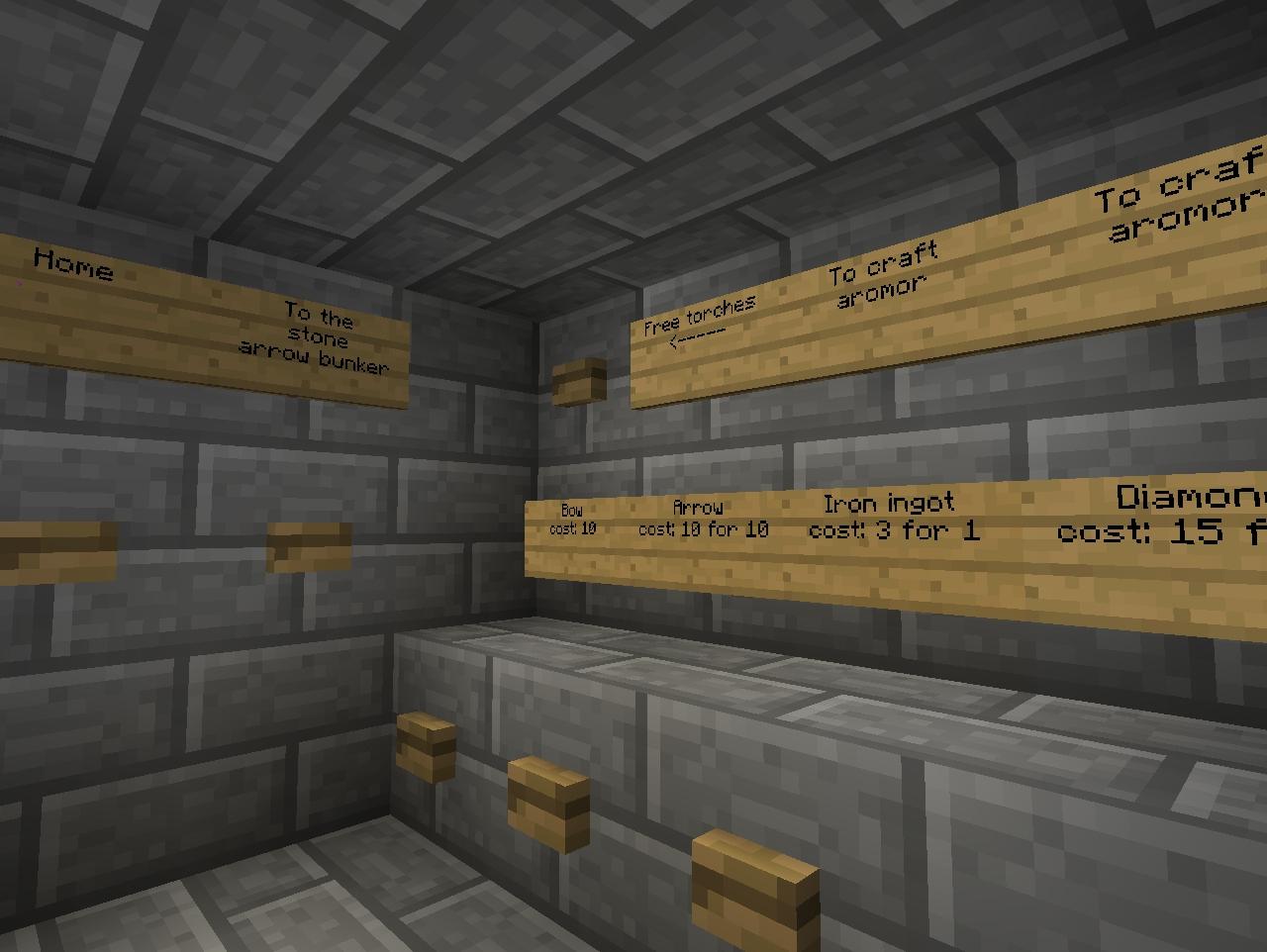 Commandblock survival Minecraft Map