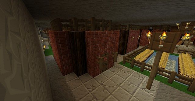 Underground village Minecraft Map