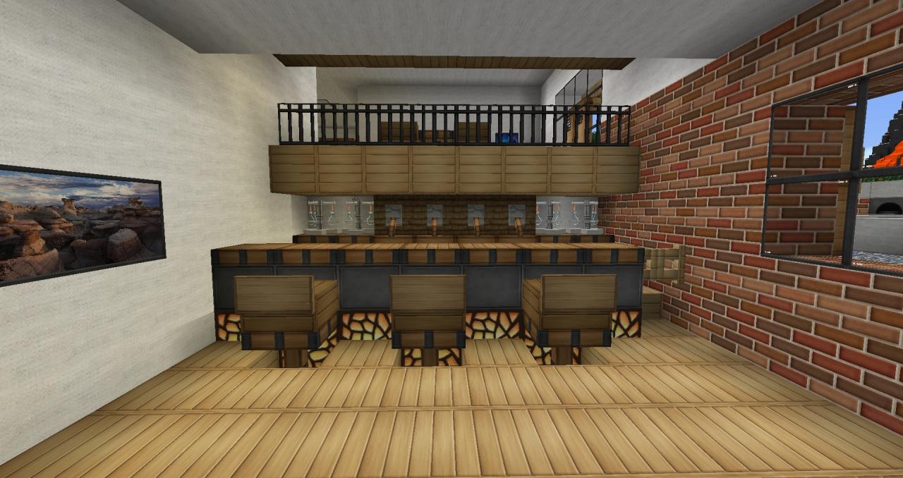 Split Level House - Furnished Minecraft Map