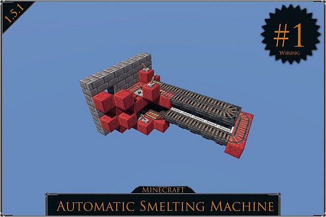 [1.6.2] 3 Automatic Smelting Machines Minecraft Map