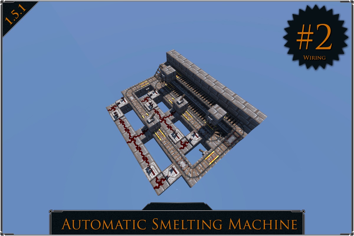 [1.6.2] 3 Automatic Smelting Machines Minecraft Map