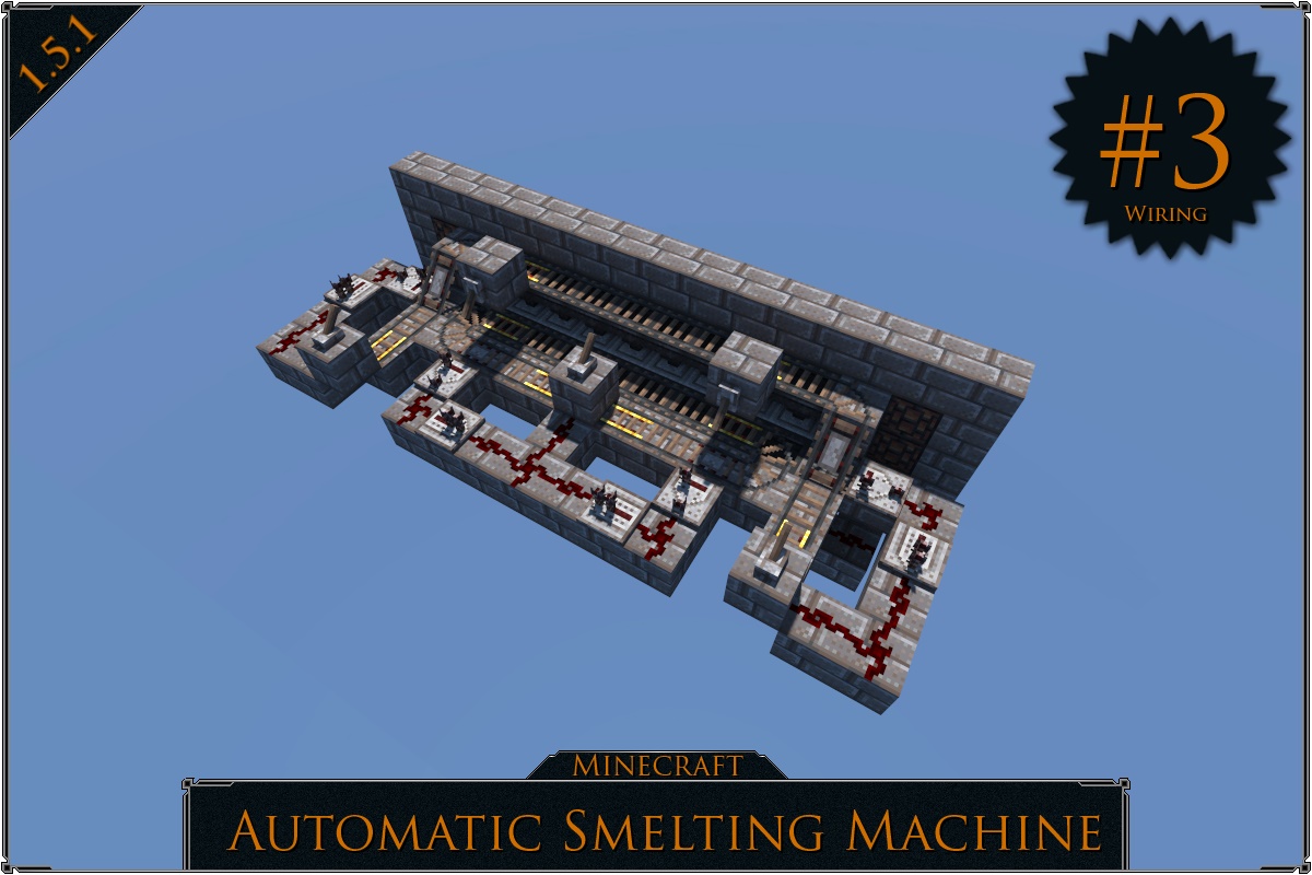 [1.6.2] 3 Automatic Smelting Machines Minecraft Map