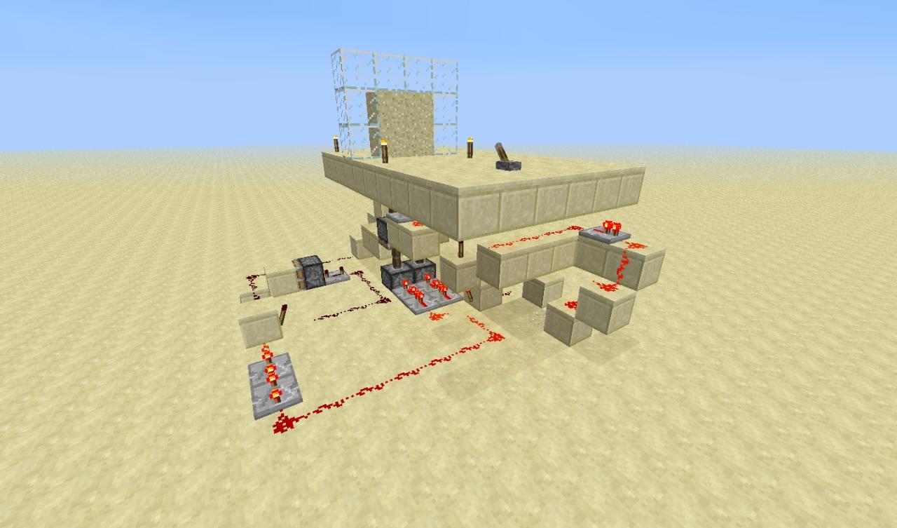 2x2 Sand Door (100% Underground) Minecraft Map