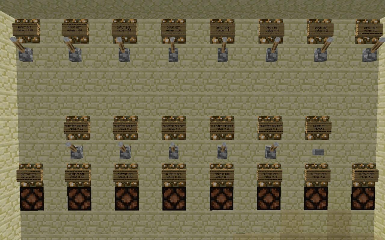 32 Byte RAM - 256 Bits Minecraft Map