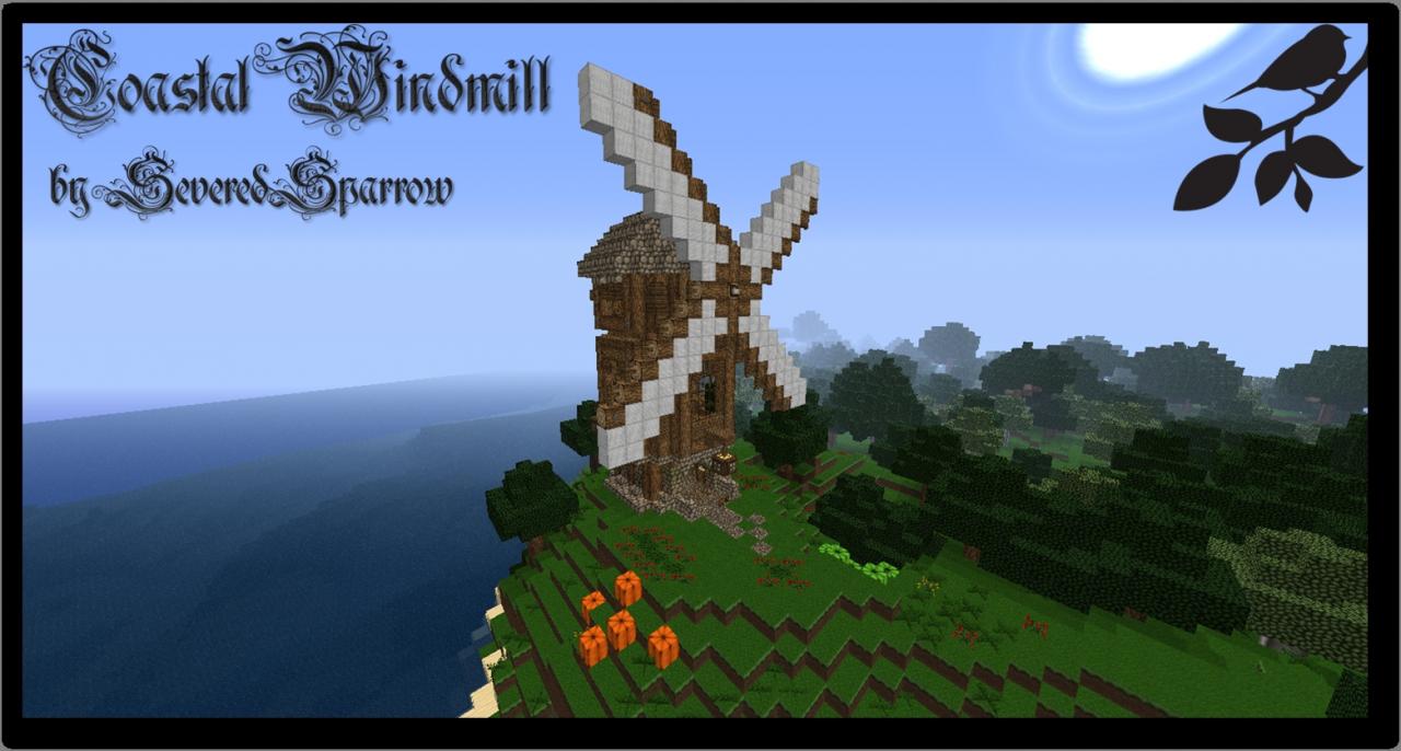 [Infrastructure] Coastal Windmill (ﾉ ヮ )ﾉ Minecraft Map