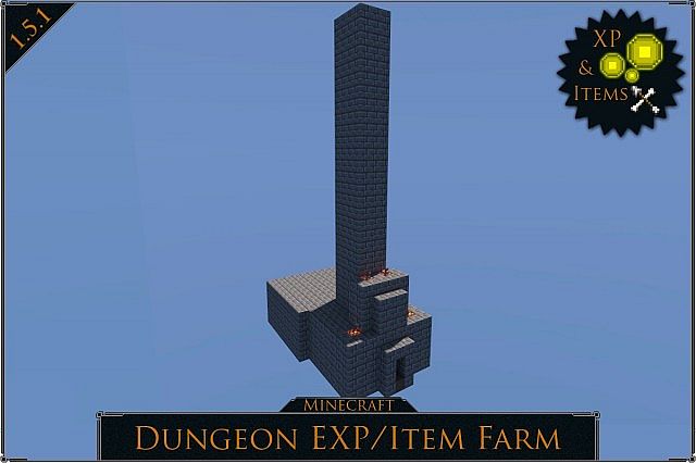 Dungeon Mob Item-Exp Farm Minecraft Map
