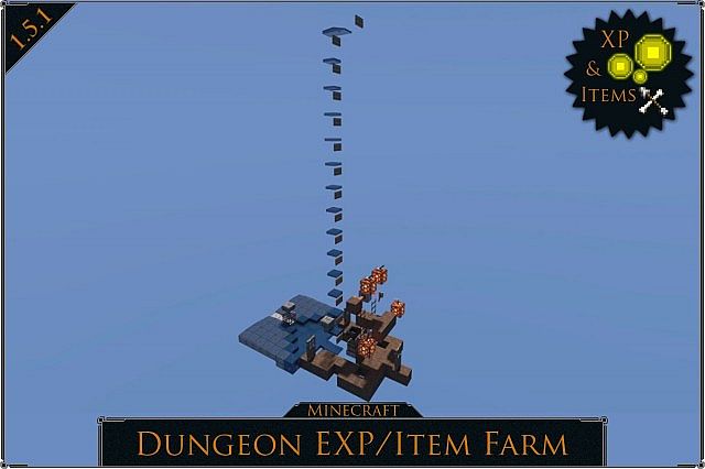 Dungeon Mob Item-Exp Farm Minecraft Map