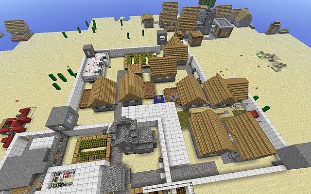 Infinite NPC Village Minecraft Map