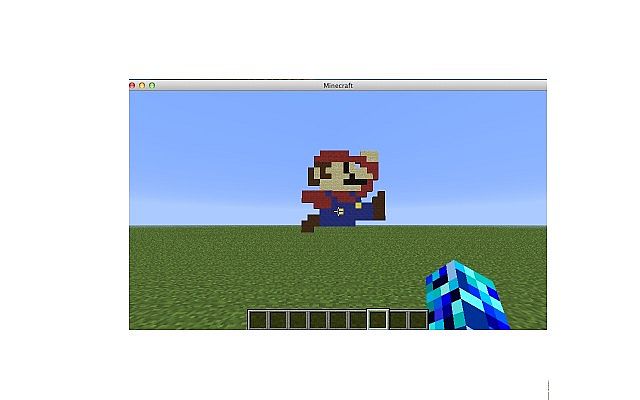 Mario Pixel Art Minecraft Map