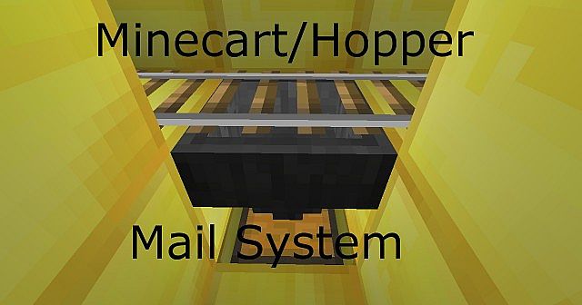 FIRST MINECART/HOPPER MAIL SYSTEM Minecraft Map