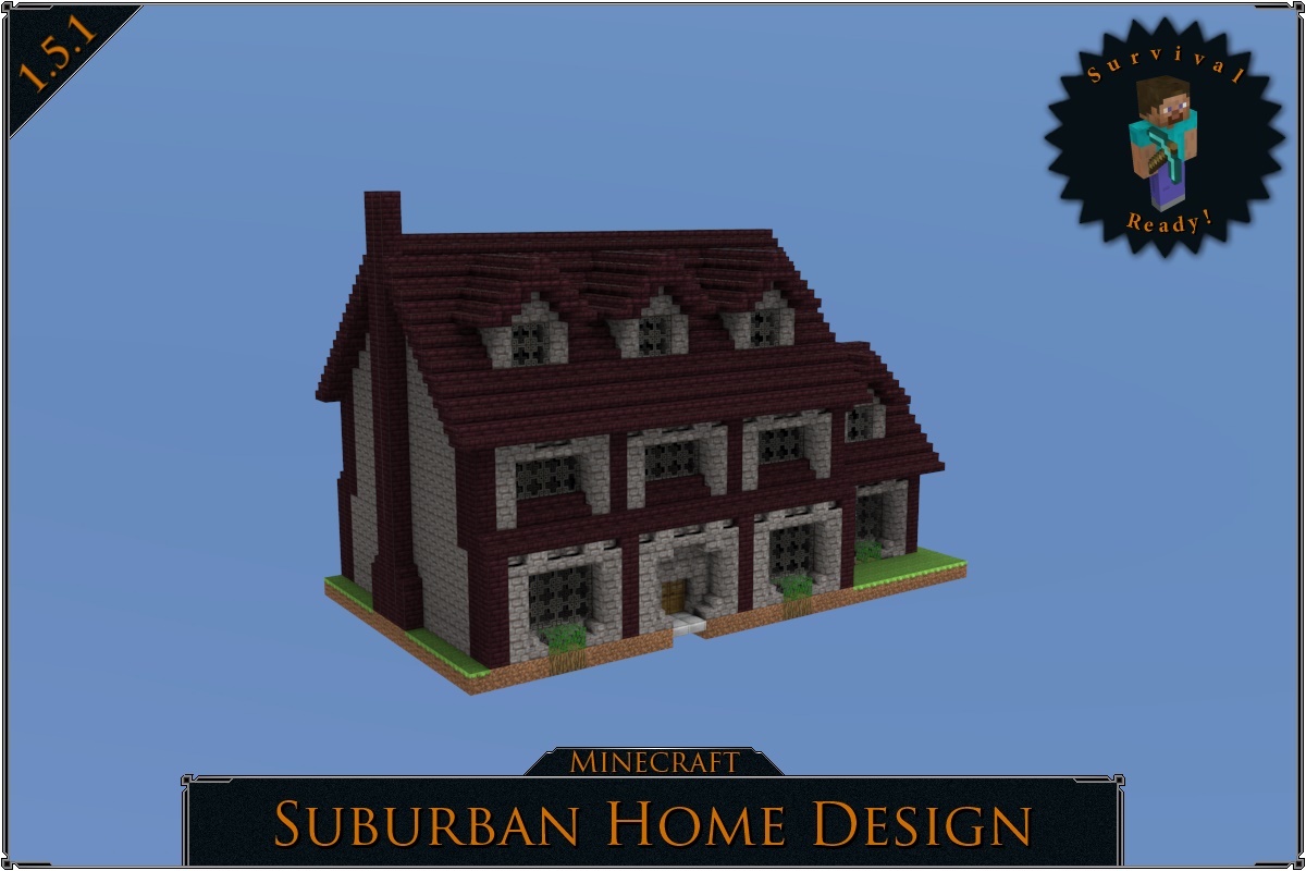 Suburban Home Minecraft Map