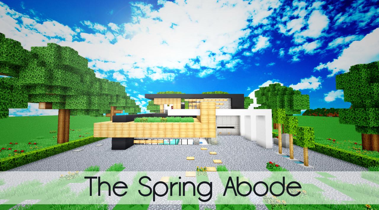 [Modern] The Spring Abode - Luxury Estate Home Minecraft Map