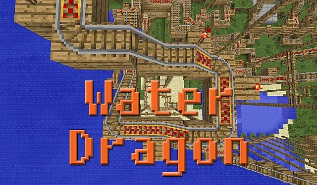 Water Dragon - A Roller Coaster Minecraft Project