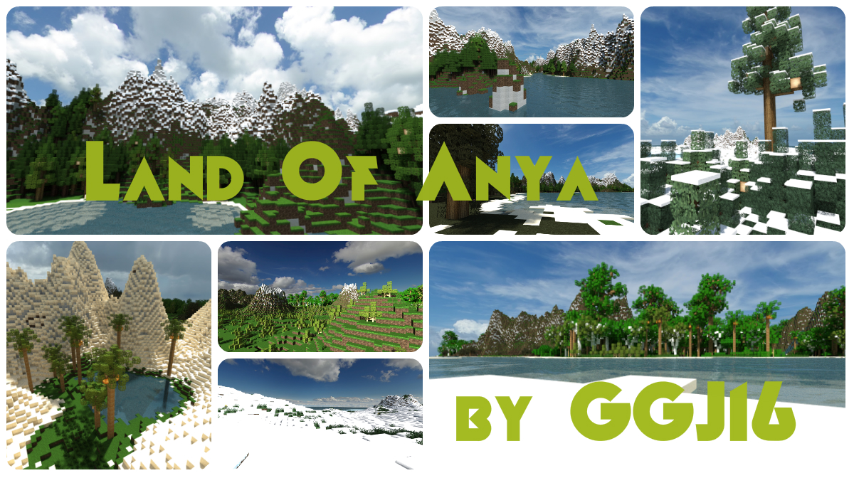 LAND OF ANYA (140 subs special) - Custom Trees & Ores- Minecraft Map