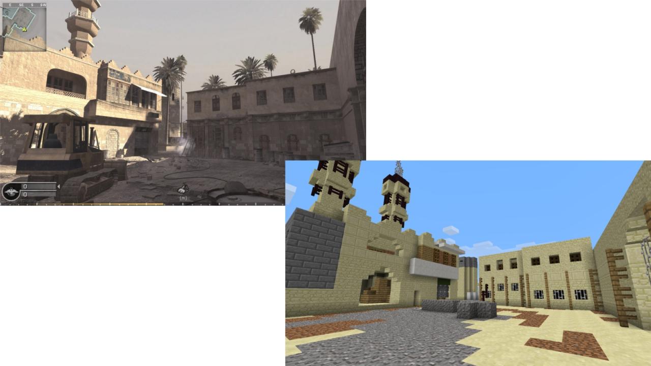CoD 4 Multiplayer Map: Showdown Minecraft Map