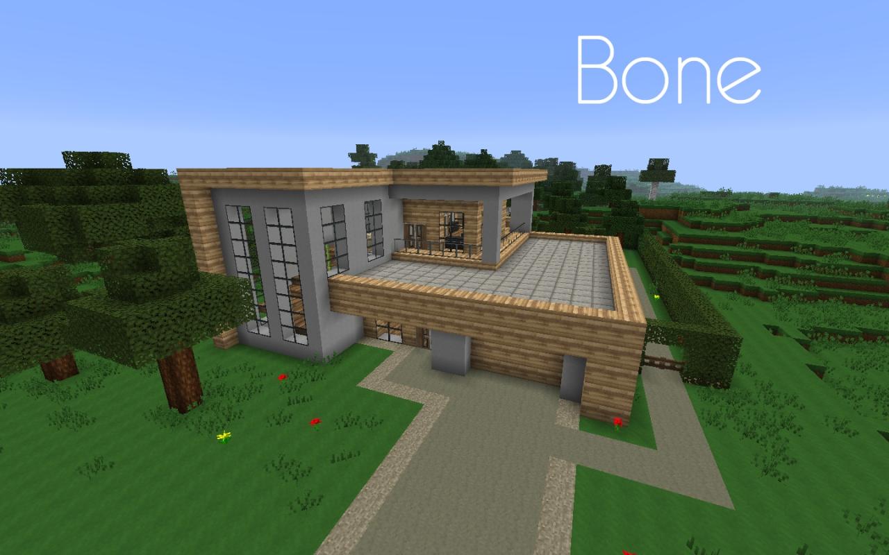 |Bone| Modern House Minecraft Map