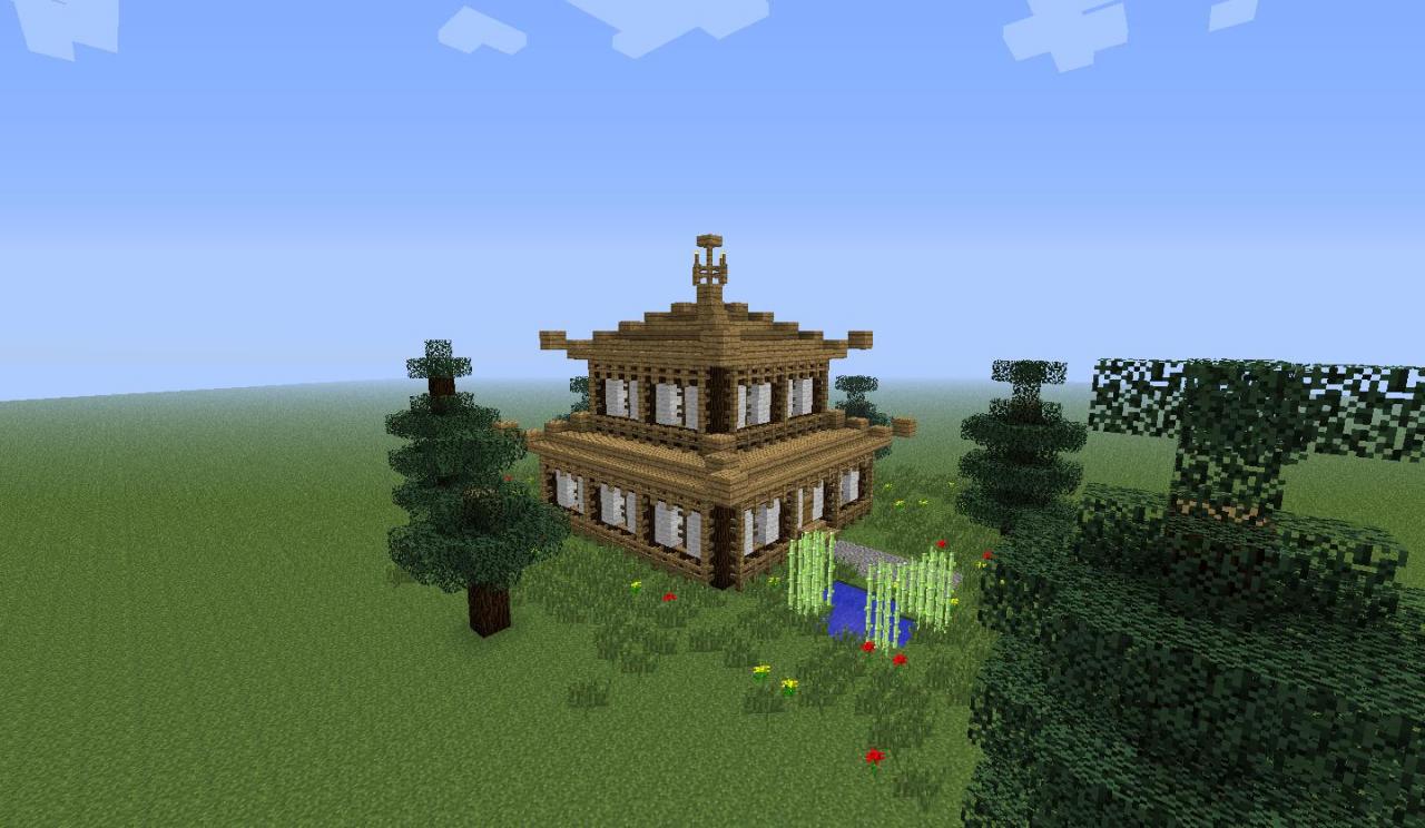 Chinese temple (pagoda) Minecraft Map