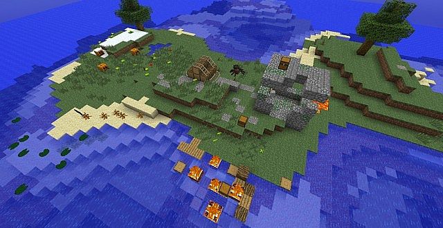 [Stranded] Survival island Minecraft Map