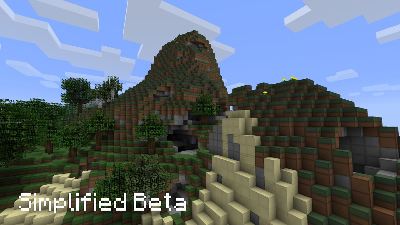 Simplified Beta Minecraft Texture Pack